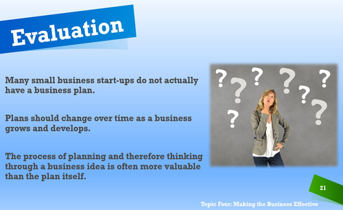 Edexcel GCSE Business - Business Plans | Teaching Resources