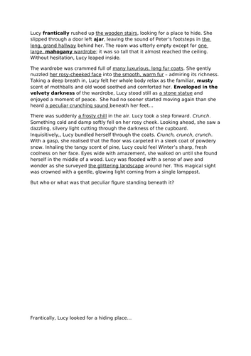 Writing resources lion, witch and the wardrobe | Teaching Resources