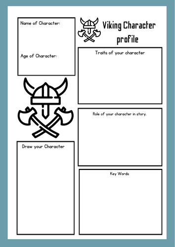 Viking Fact File Booklet, Anglo-Saxon Crime Fact File, Viking Character ...