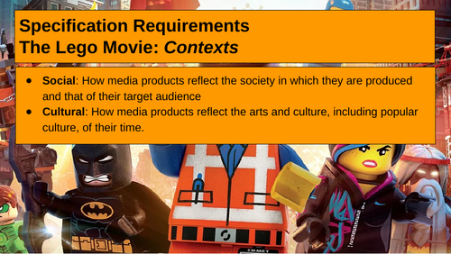 The Lego Movie Film Contexts OCR Media GCSE | Teaching Resources