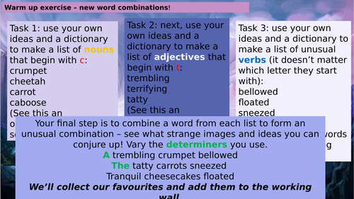 The Magic Box Poem by Kit Wright sequence of lessons KS2 reluctant ...
