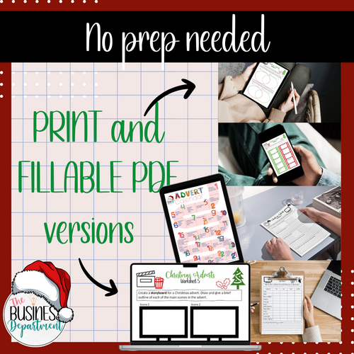 Christmas Adverts 2024 | Advert Calendar | 8 Worksheets | 2 Lesson ...