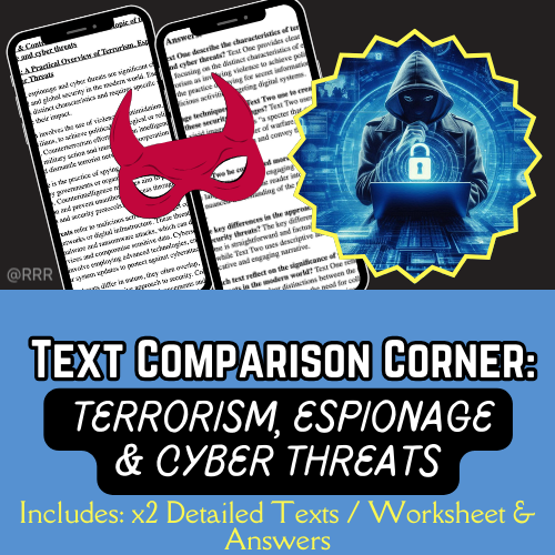 GCSE & IGCSE Terrorism, Espionage & Cyber Threats: Compare & Contrast ...