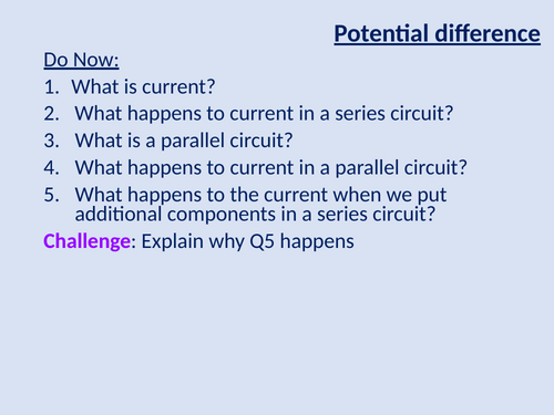 KS3 Electricity Lessons | Teaching Resources