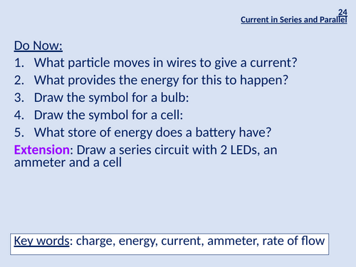 KS3 Electricity Lessons | Teaching Resources