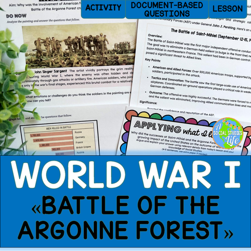 Battle of Argonne Forest, World War I | Teaching Resources