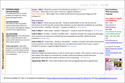 Year 9 Living in the Wider World PSHE Scheme of Work | Teaching Resources