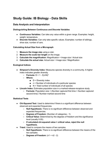 IBDP Biology 2025 Revision Guide Bundle | Teaching Resources