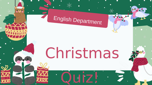 English Christmas Quiz | Teaching Resources