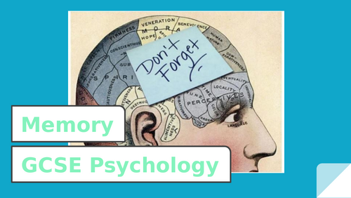 AQA GCSE Psychology: Memory module | Teaching Resources