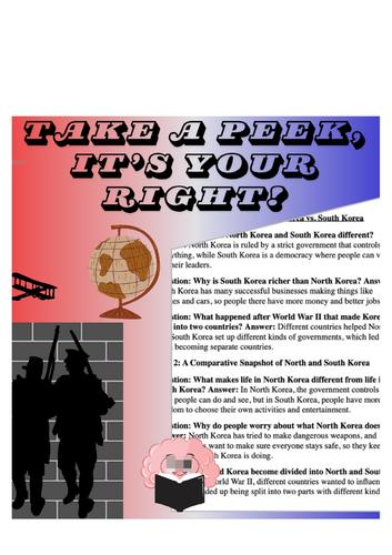 GCSE & IGCSE North vs. South Korea: Compare & Contrast Texts with ...