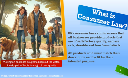 Edexcel GCSE Business - Legislation and Business | Teaching Resources