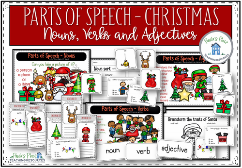 Christmas Parts of Speech | Teaching Resources
