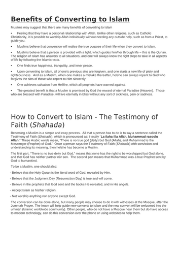 Islam Practices GCSE RE ALL LESSONS | Teaching Resources