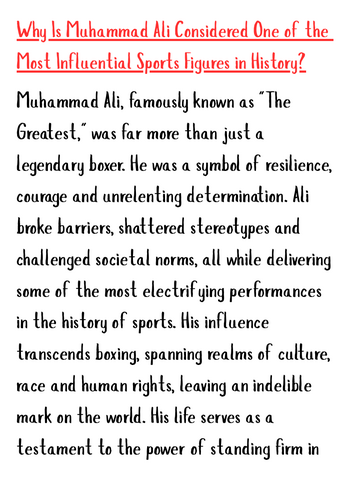 Why Is Muhammad Ali Considered One of the Most Influential Sports ...