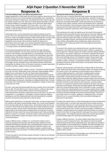 AQA Paper 2 Question 5 November 2024 | Teaching Resources
