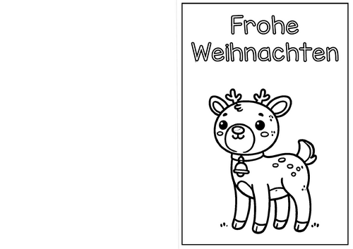 Cute Christmas cards in English, Spanish, French, German, Italian and ...