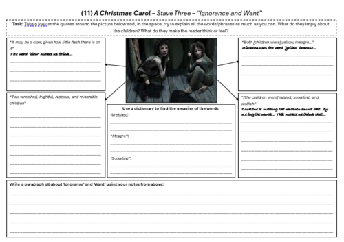 A Christmas Carol LA Extract Booklet (COMPLETE) | Teaching Resources
