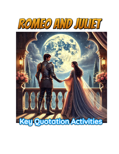 Romeo and Juliet - Love: Key Quotation Activities and Essay | Teaching ...