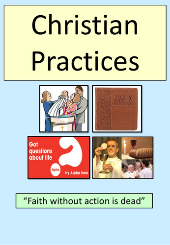 GCSE Christian practices guide and workbook | Teaching Resources