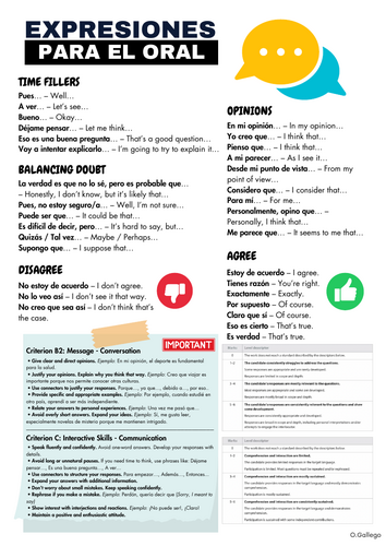 Master Your Spanish Oral Exam: Phrases You Need to Succeed | Teaching ...