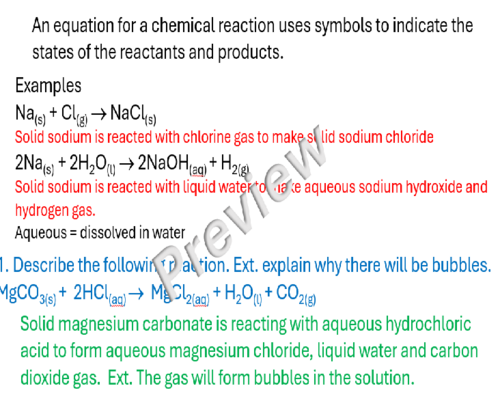 AQA States of matter and state symbols (C3.1 kerboodle) | Teaching ...