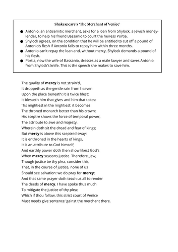 Full KS3 SOW: Rhetoric in Shakespeare | Teaching Resources