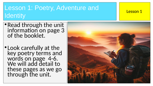 Adventure Poetry | Teaching Resources