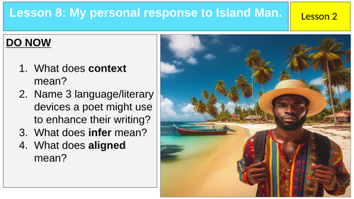 Adventure Poetry Island Man (Part 3) | Teaching Resources