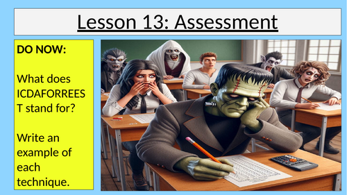 Frankenstein Assessment | Teaching Resources