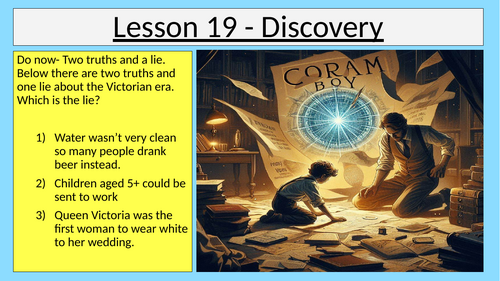 Coram Boy L19 to L21 | Teaching Resources
