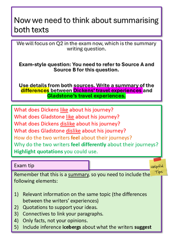 AQA English Language Paper 2 Cover | Teaching Resources