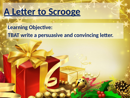 A Letter To Scrooge - A Christmas Carol | Teaching Resources