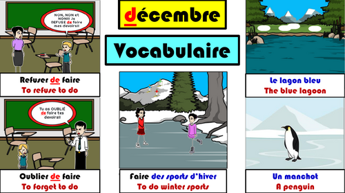 IGCSE French: December in France: Weather, sports, countries and ...