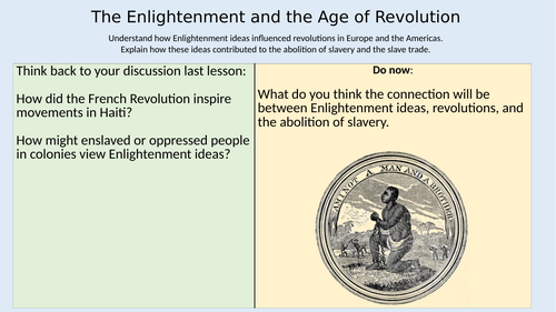 KS3 History Unit: The Age of Enlightenment and Revolution | Teaching ...
