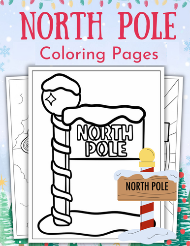 North Pole Coloring Pages - Printable Fun for Kids and Adults ...