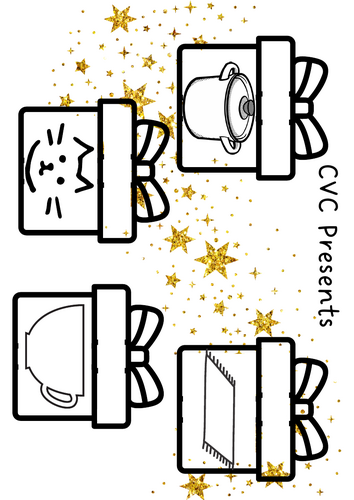 CVC Presents Cut and Stick | Teaching Resources