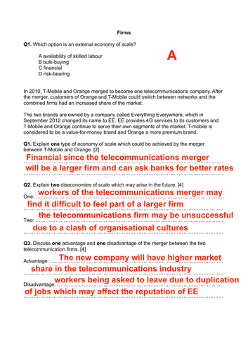 Microeconomic decision makers | Teaching Resources