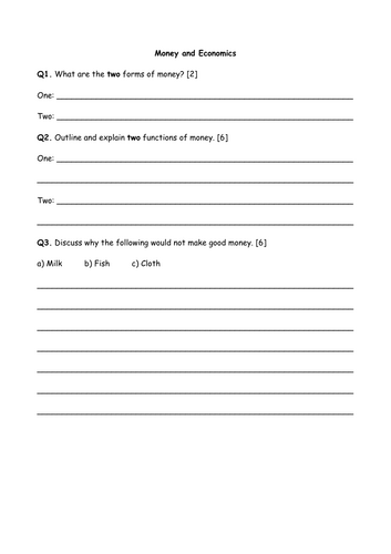 Microeconomic decision makers | Teaching Resources