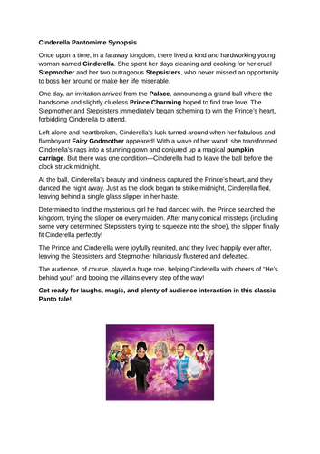 Panto in an Hour - Christmas Pantomime Form Time Activity - Cinderella ...