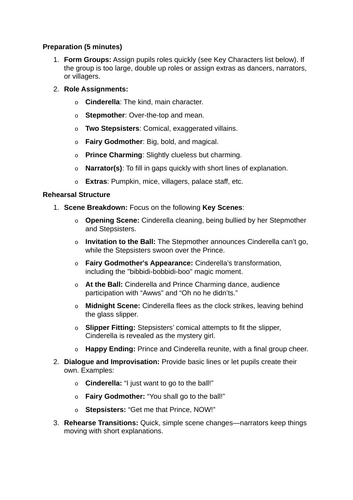 Panto in an Hour - Christmas Pantomime Form Time Activity - Cinderella | Teaching Resources