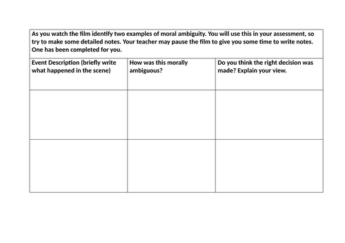 Full SOW: Heroes and Villains in Film, Comics and Literature | Teaching ...