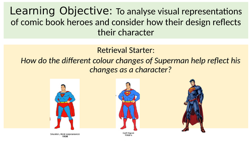 Full SOW: Heroes and Villains in Film, Comics and Literature | Teaching ...