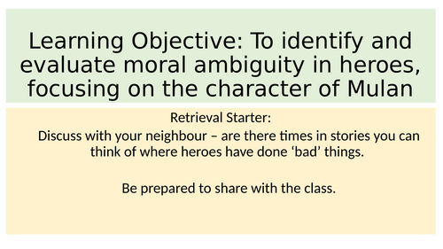 Full SOW: Heroes and Villains in Film, Comics and Literature | Teaching ...