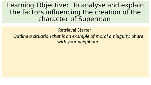 Full SOW: Heroes and Villains in Film, Comics and Literature | Teaching ...