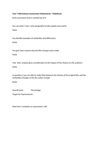 Full SOW: Heroes and Villains in Film, Comics and Literature | Teaching ...