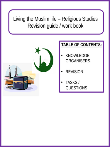Workbook - Living the Muslim life- Edexcel Spec B | Teaching Resources