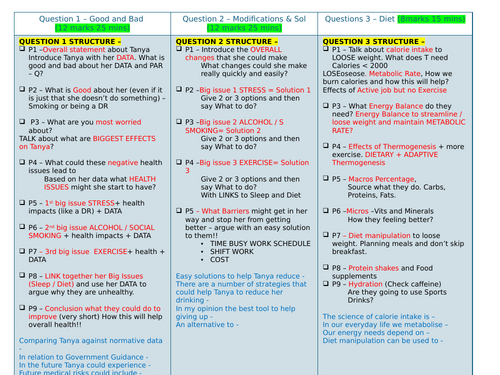 BTEC Sport L3 Unit 2 Exam Support Jan 2025 | Teaching Resources