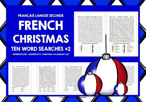 FRENCH CHRISTMAS WORD SEARCHES #2 | Teaching Resources