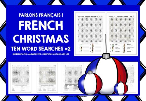 FRENCH CHRISTMAS WORD SEARCHES #2 | Teaching Resources